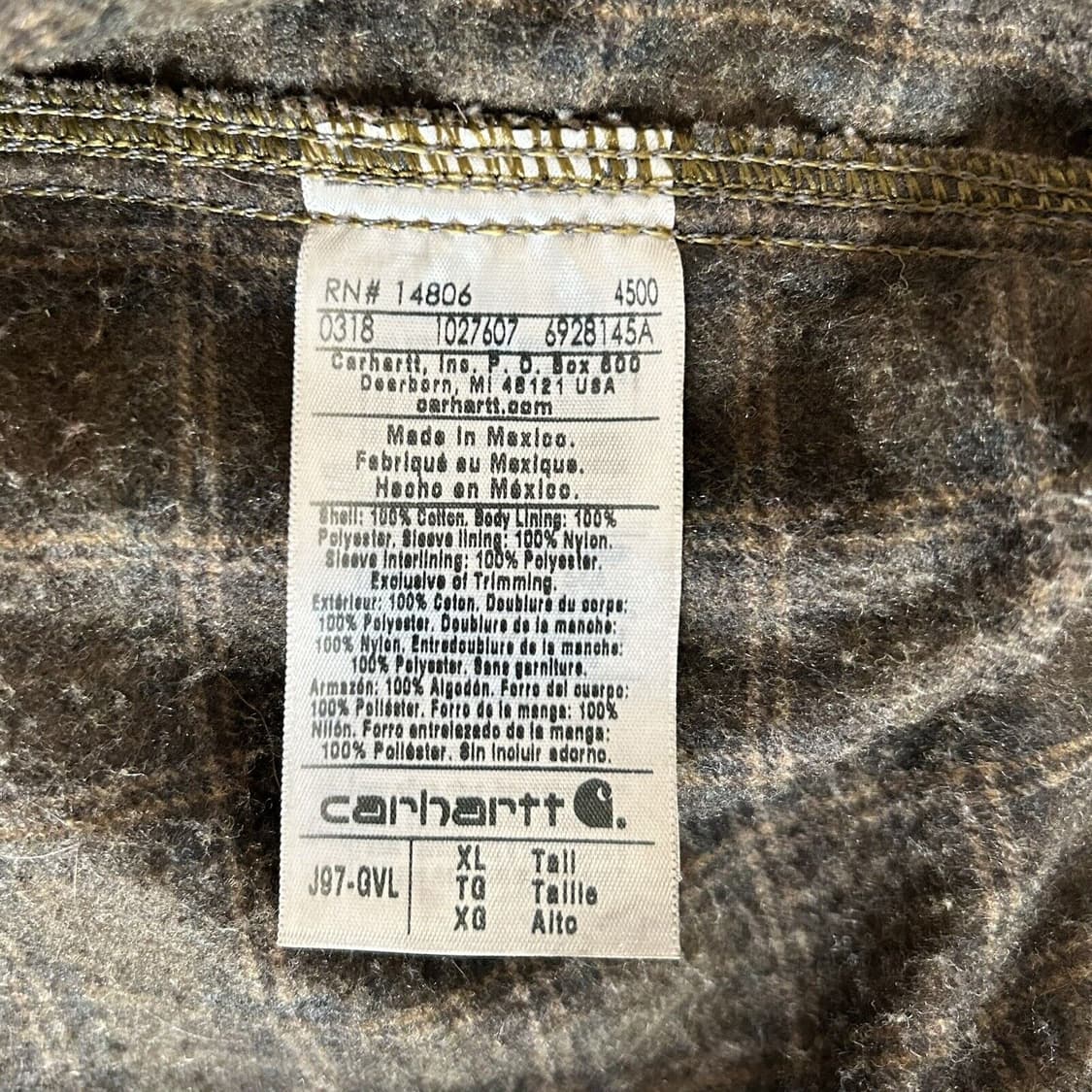 (XL) 빈티지 칼하트 j97 GVL 디트로이트 자켓 | 후루츠패밀리